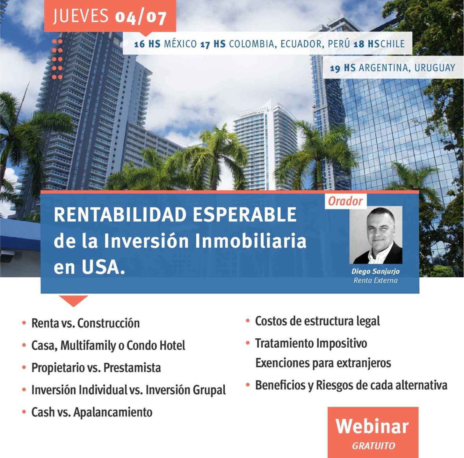 Rentabilidad esperable de la inversión inmobiliaria en USA - Renta Externa